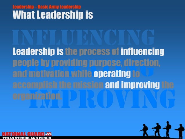 Basic army leadership | PDF