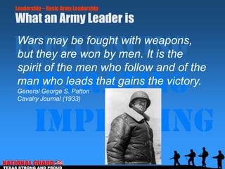 Basic army leadership | PDF
