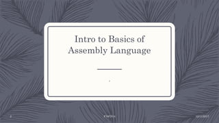 Basic assembly programing language | PPT