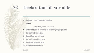 Basic assembly programing language | PPT