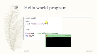 Basic assembly programing language | PPTX