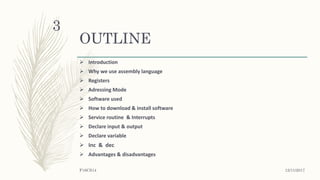 Basic assembly programing language | PPT