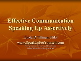 Basic assertive communication | PPT