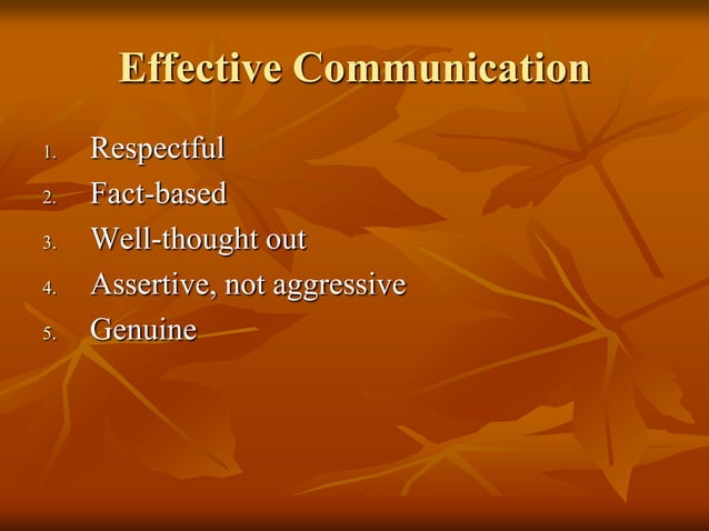 Basic assertive communication | PPT