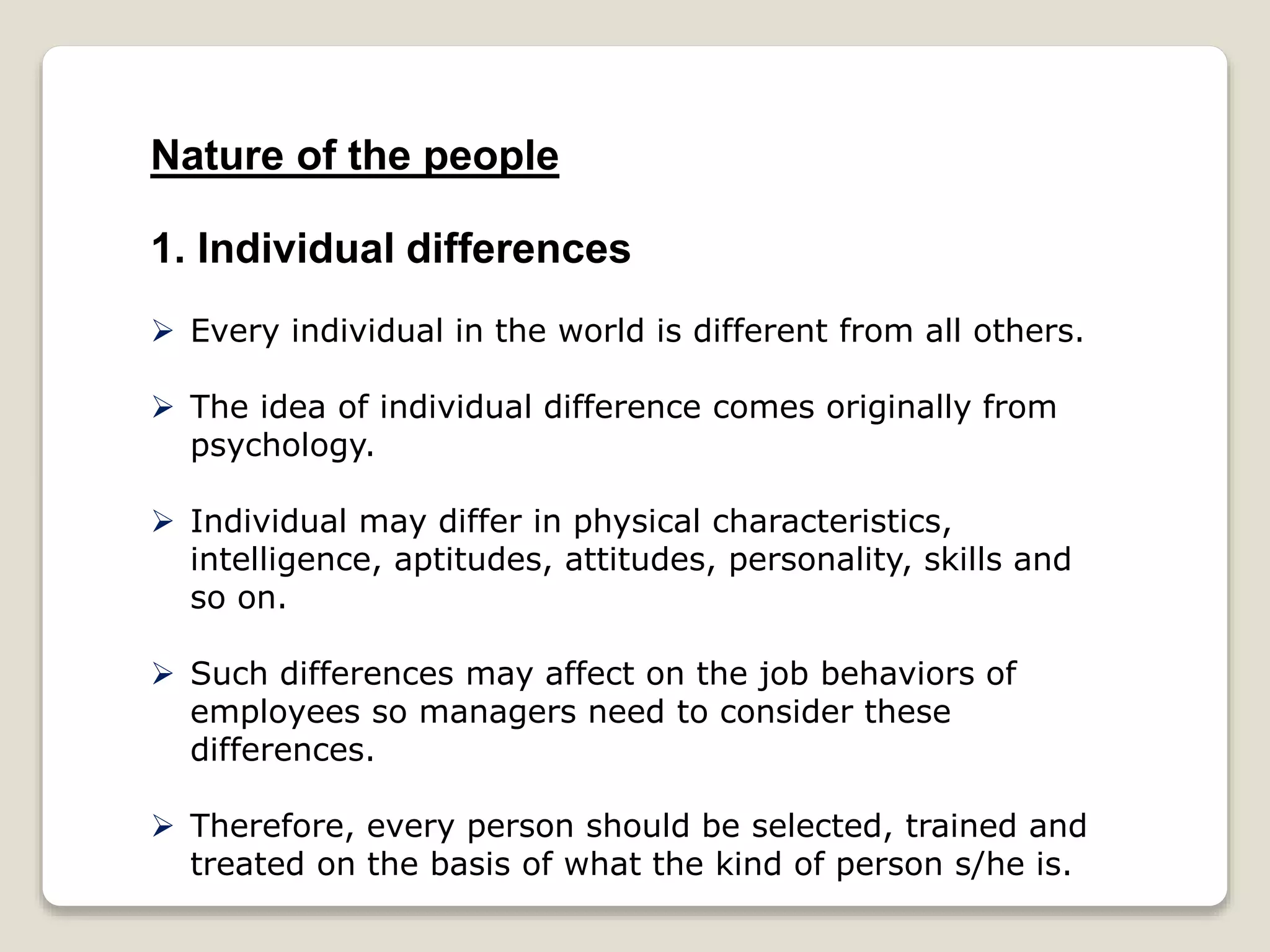 Basic assumptions of ob | PPTX