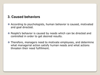 Basic assumptions of ob | PPTX