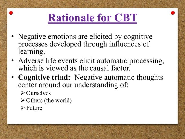 Basic Assumptions & Principles of Cognitive Behavior Therapy | PPTX ...
