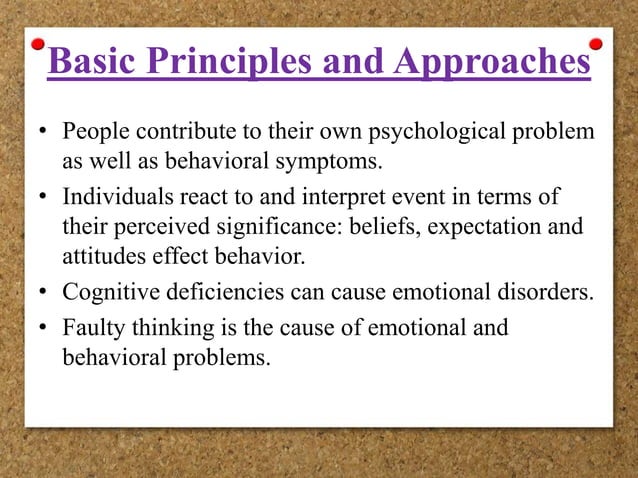 Basic Assumptions & Principles of Cognitive Behavior Therapy | PPT