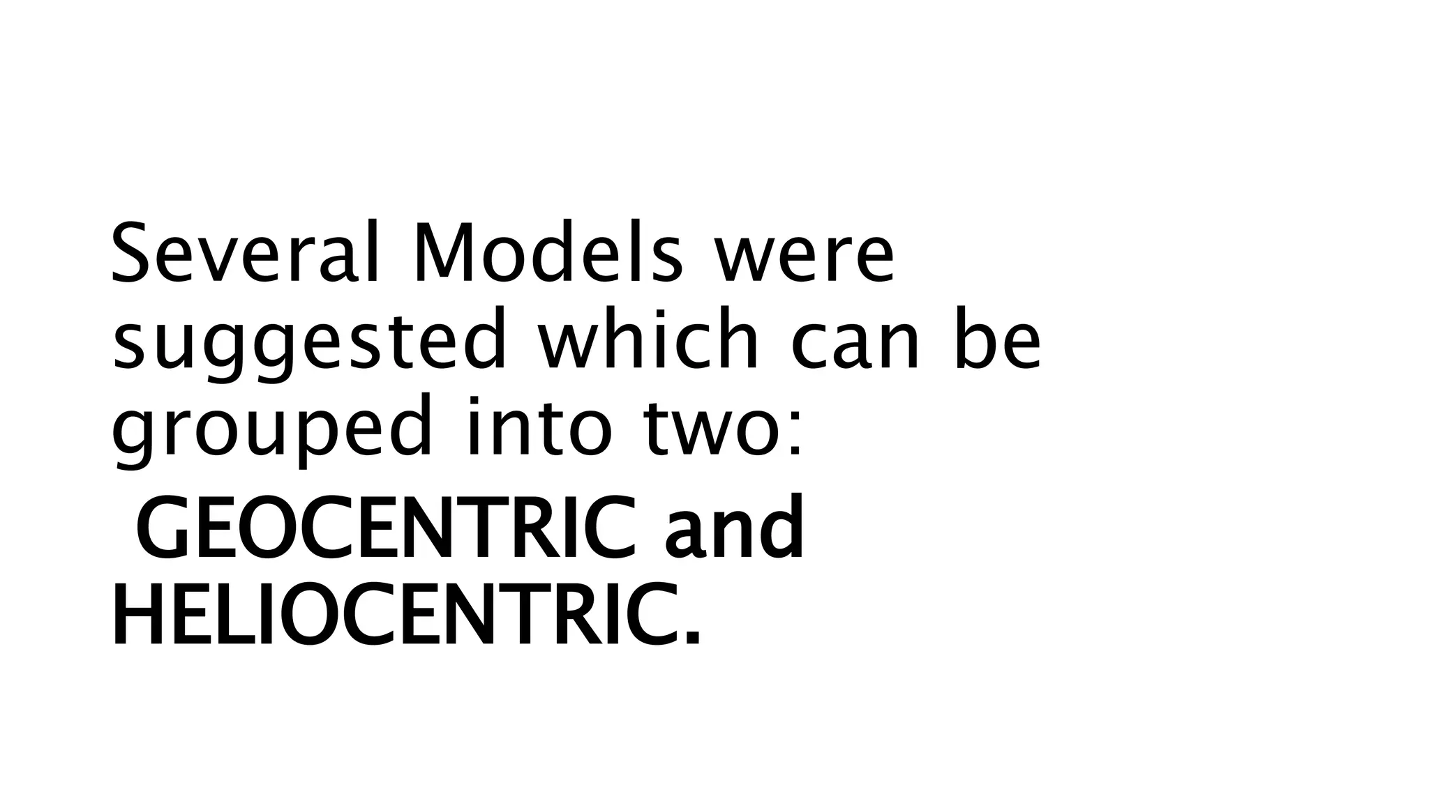 Motions of the Sky, Models of the Universe and Kepler's Laws of ...