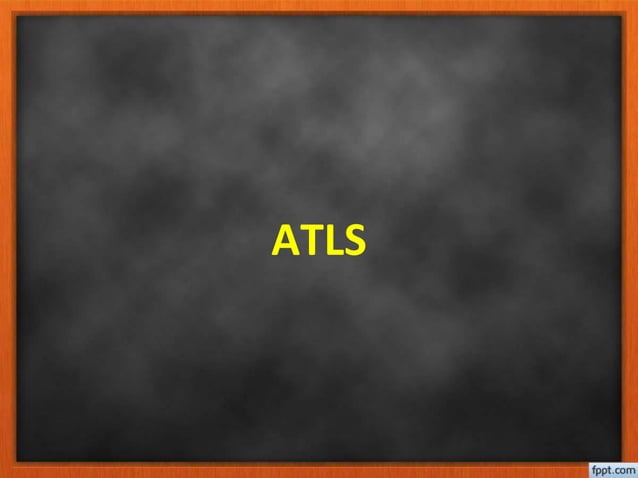 BASIC ATLS principle, management and therapy.pptx | First Aid | Injuries