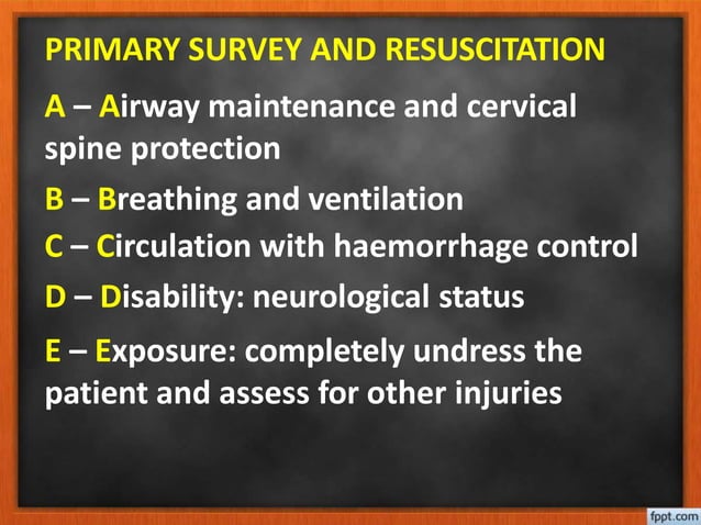 BASIC ATLS principle, management and therapy.pptx | First Aid | Injuries