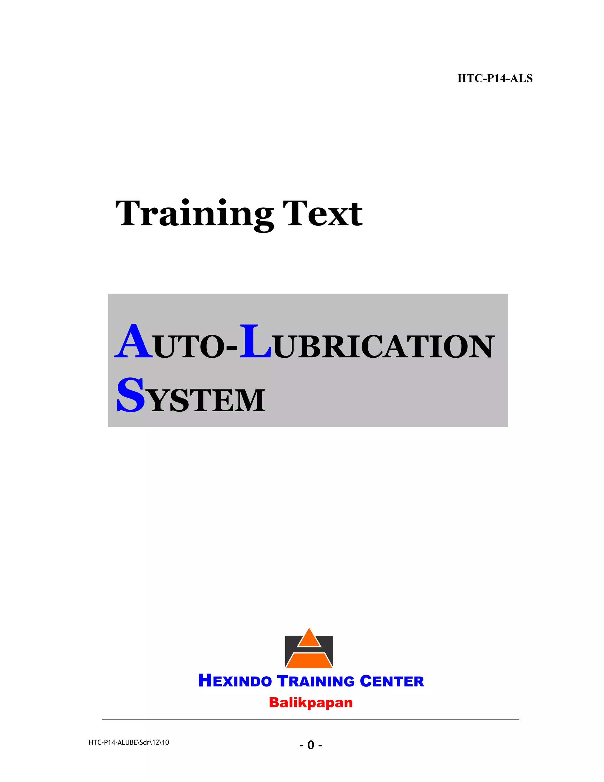 Basic autolube system | PDF