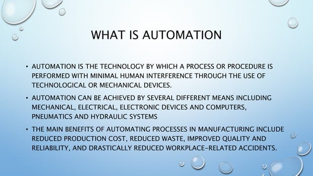 Basic Automation system.ppt | Technology & Computing
