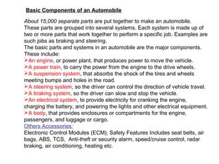 Basic automobiles | PPT