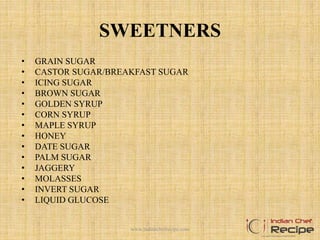 Basic bakery and pastry commodities | PPTX