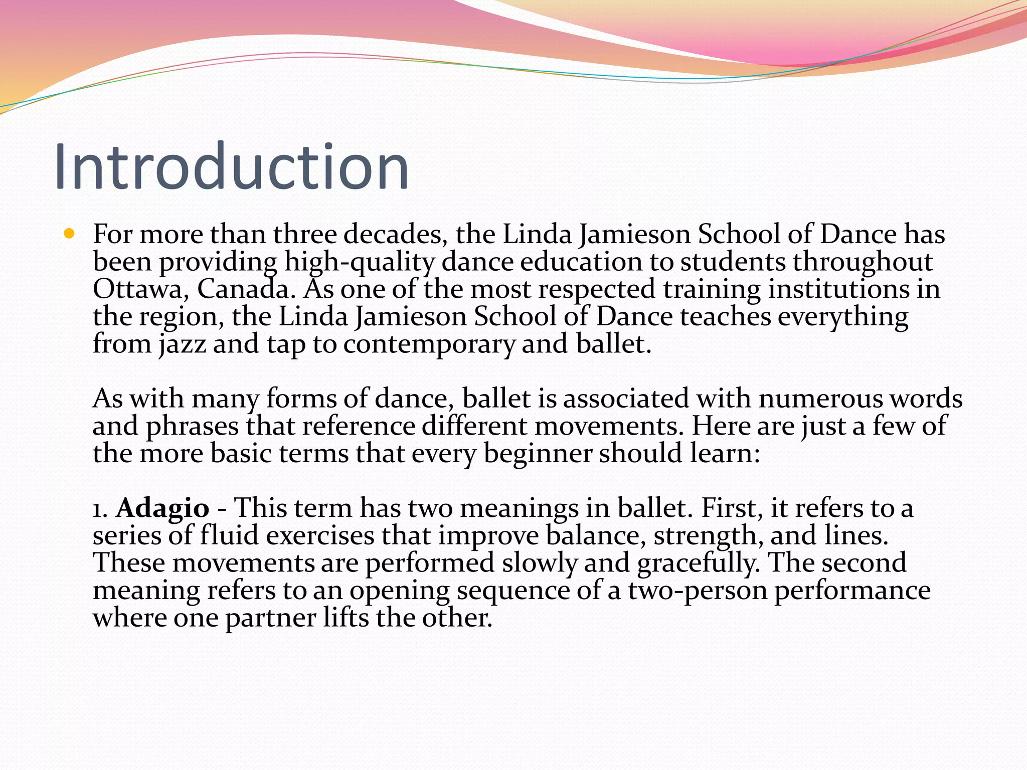 Basic Ballet Terms Every Beginner Should Know | PPTX