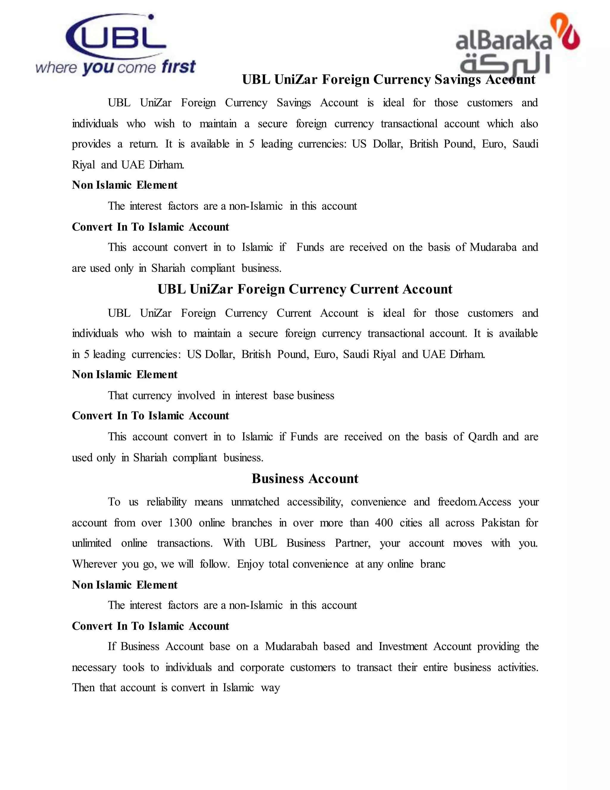 Basic banking account | DOCX