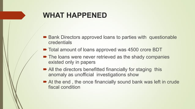 Basic bank loan scam | PPT