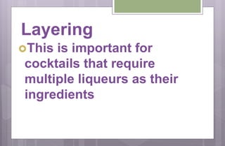 Basic bartending | PPTX