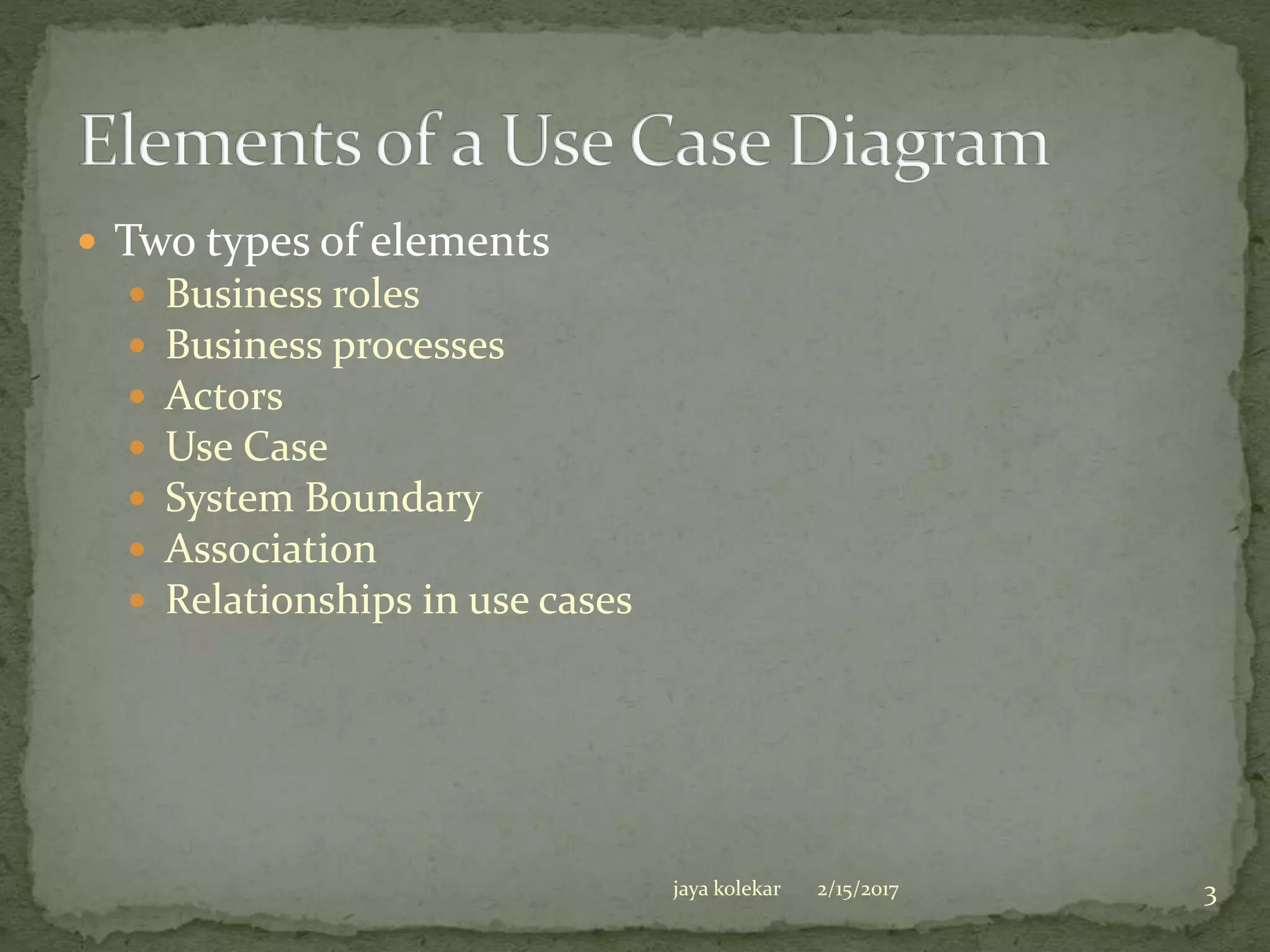 Basic behavioral modeling chapter 3 of OMD | PPTX