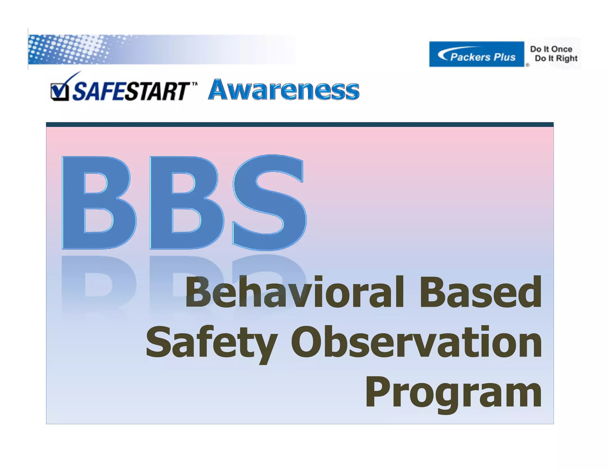 behavior based safety | PDF