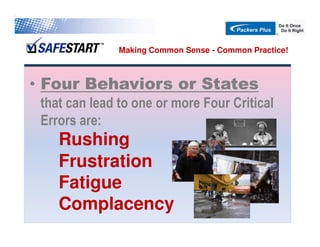 behavior based safety | PDF