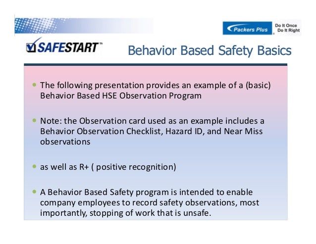 behavior based safety