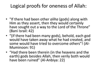 Basic beliefs of islam belief in allah | PPTX