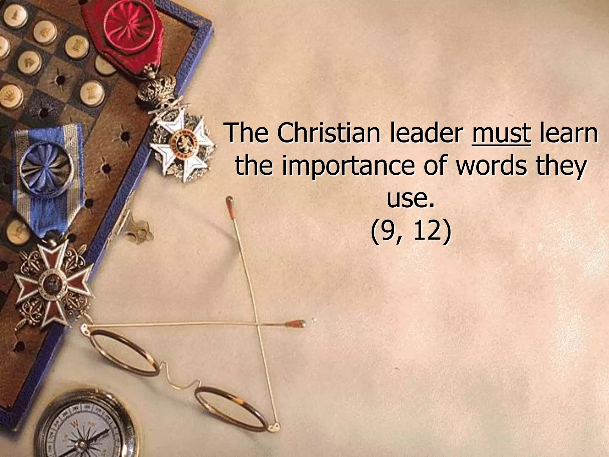Basic Biblical Leadership Principles Lesson 4 | PPT