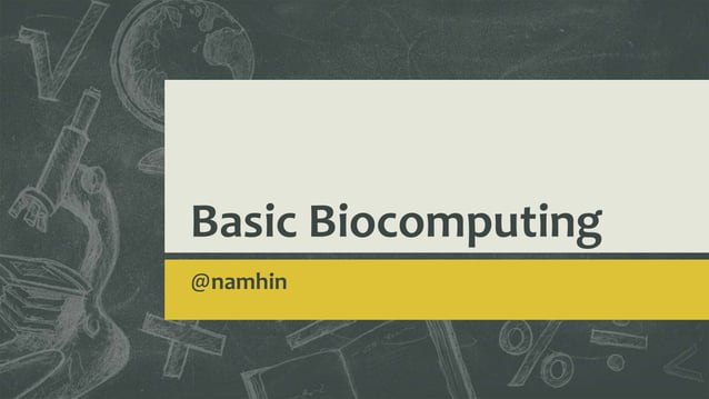 Basic Biocomputing | PPT