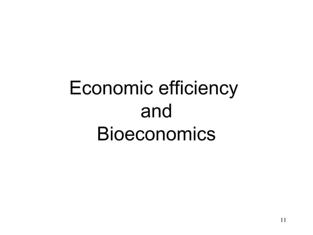 Basic bioeconomics model of fishing | PPT