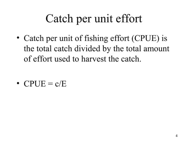 Basic bioeconomics model of fishing | PPT