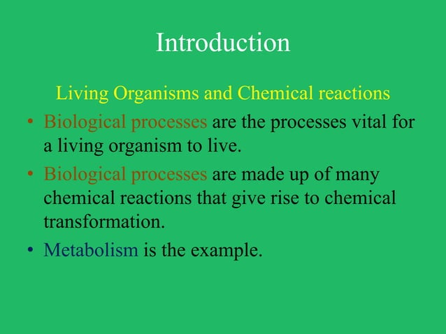 Basic biological reactions | PPTX | Chemistry | Science