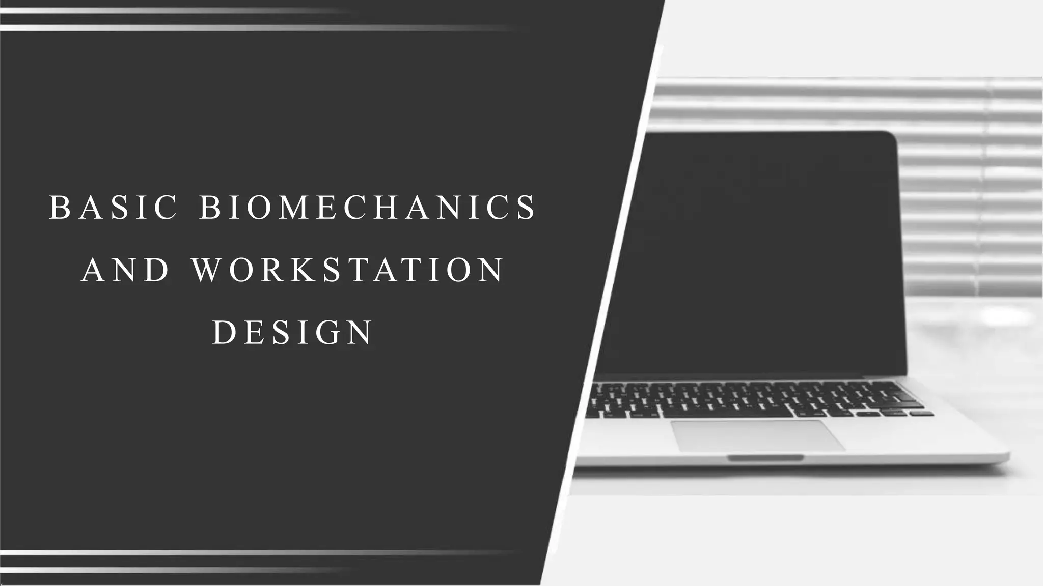 Basic biomechanics and workstation design | PPTX