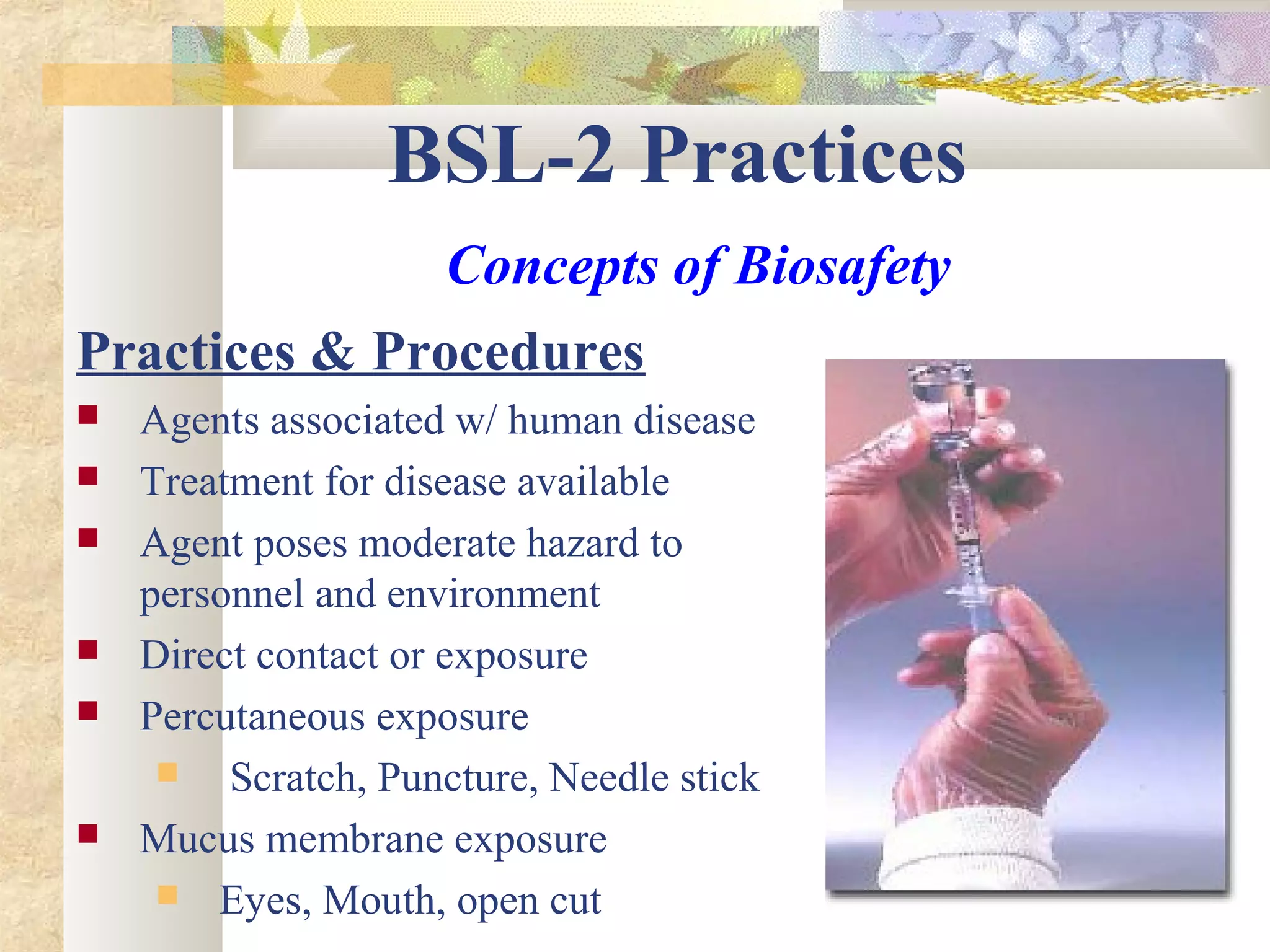 Basic Principles of Biosafety | PPT