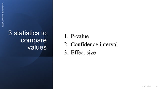 Introduction to Practical Biostatistics | PPTX | Science