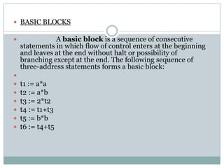 Basic Block | PPTX | Programming Languages | Computing