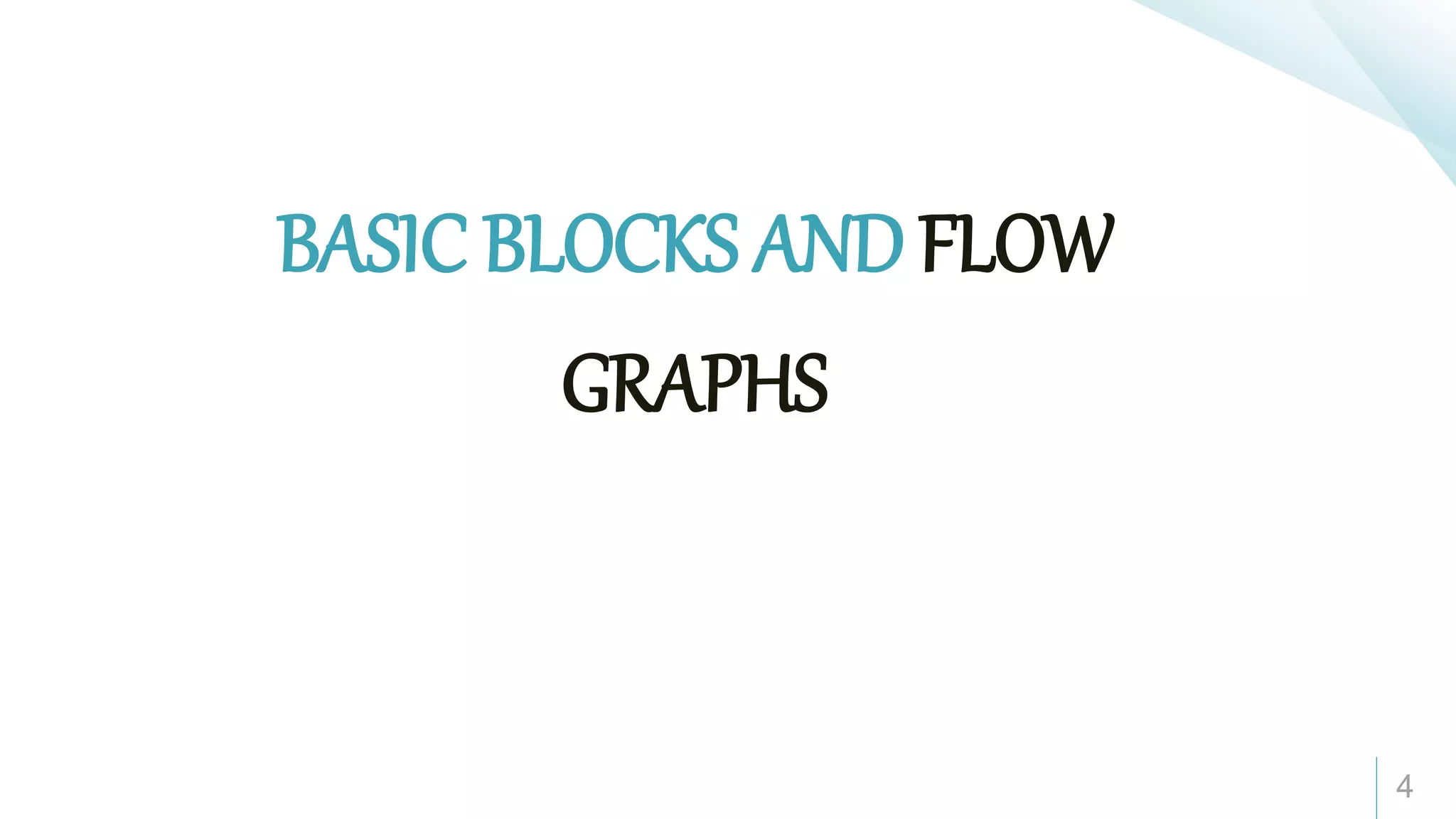 Basic Blocks Compiler Design Ppt