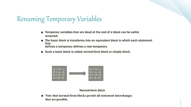 Basic blocks - compiler design | PPTX