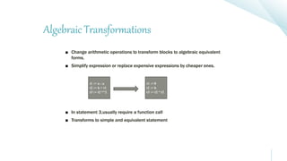 Basic blocks - compiler design | PPTX