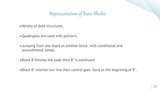 Basic blocks - compiler design | PPTX