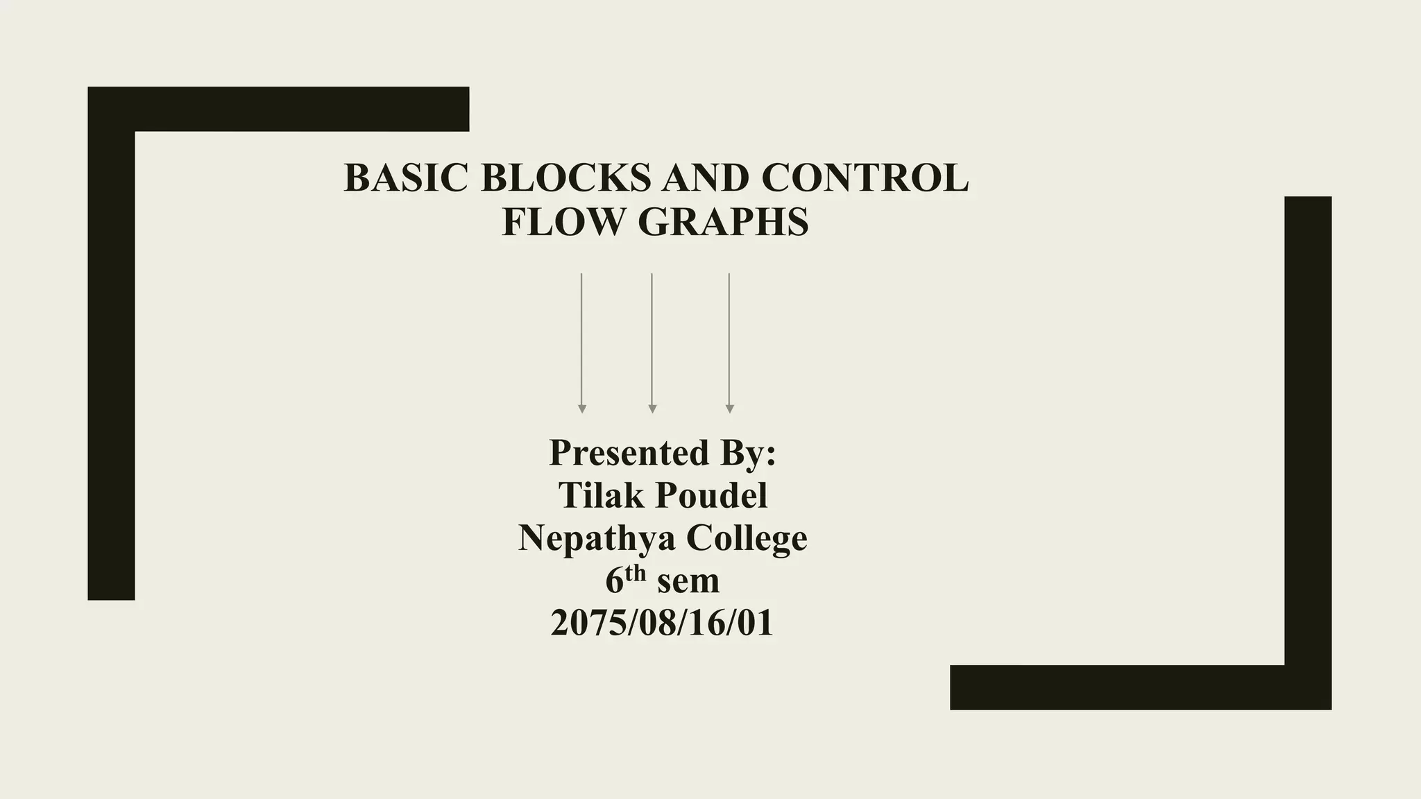 Basic blocks and control flow graphs | PPTX