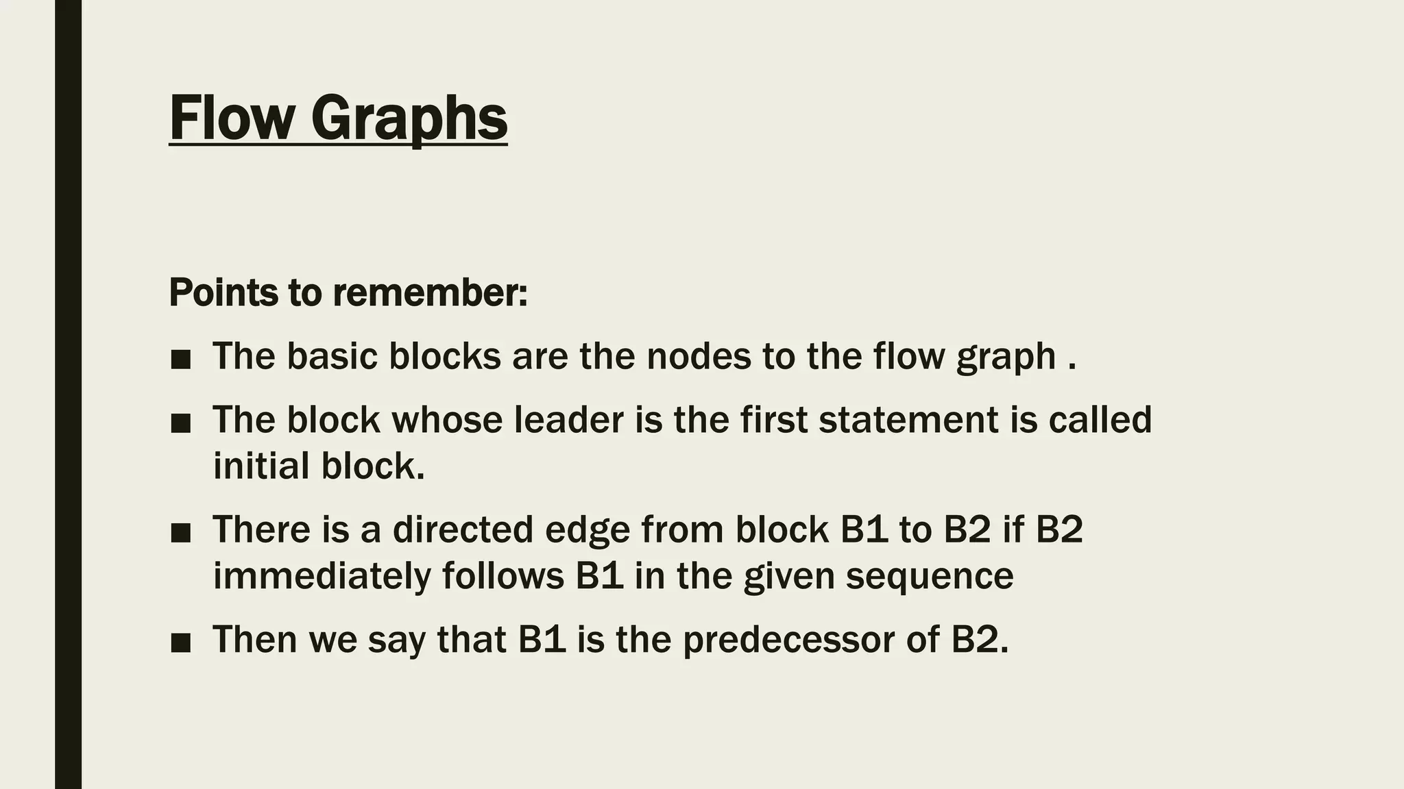 Basic blocks and control flow graphs | PPTX