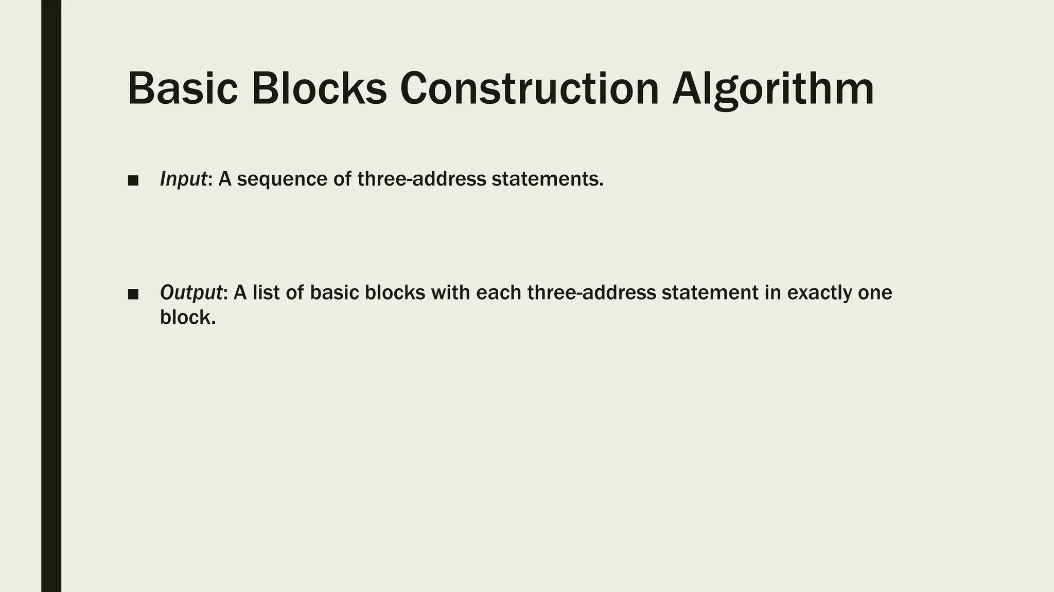 Basic blocks and control flow graphs | PPTX
