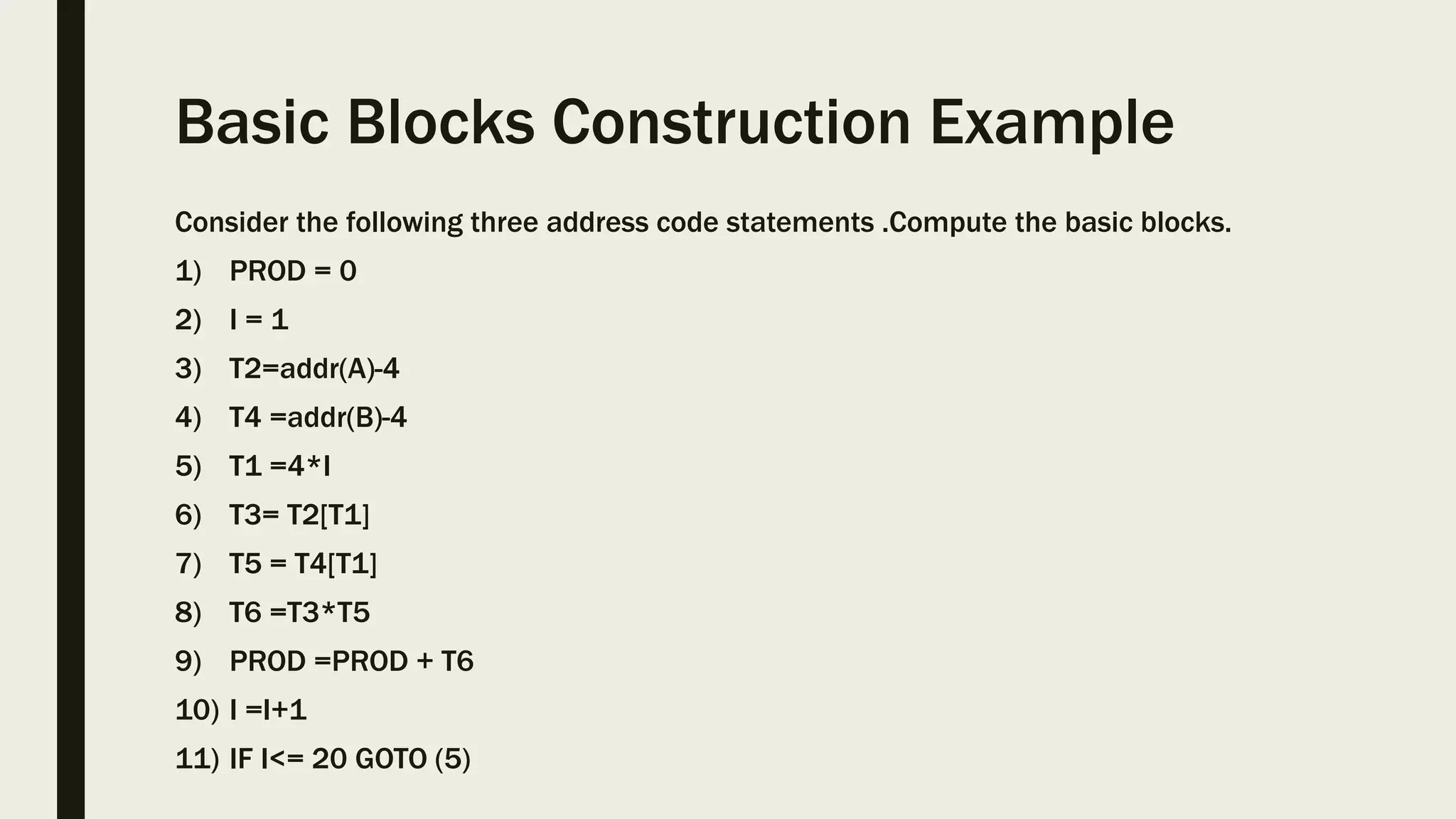 Basic blocks and control flow graphs | PPTX