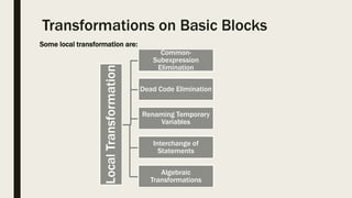 Basic blocks and control flow graphs | PPTX