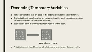 Basic blocks and control flow graphs | PPTX