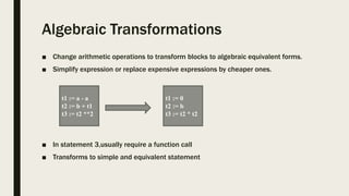 Basic blocks and control flow graphs | PPTX
