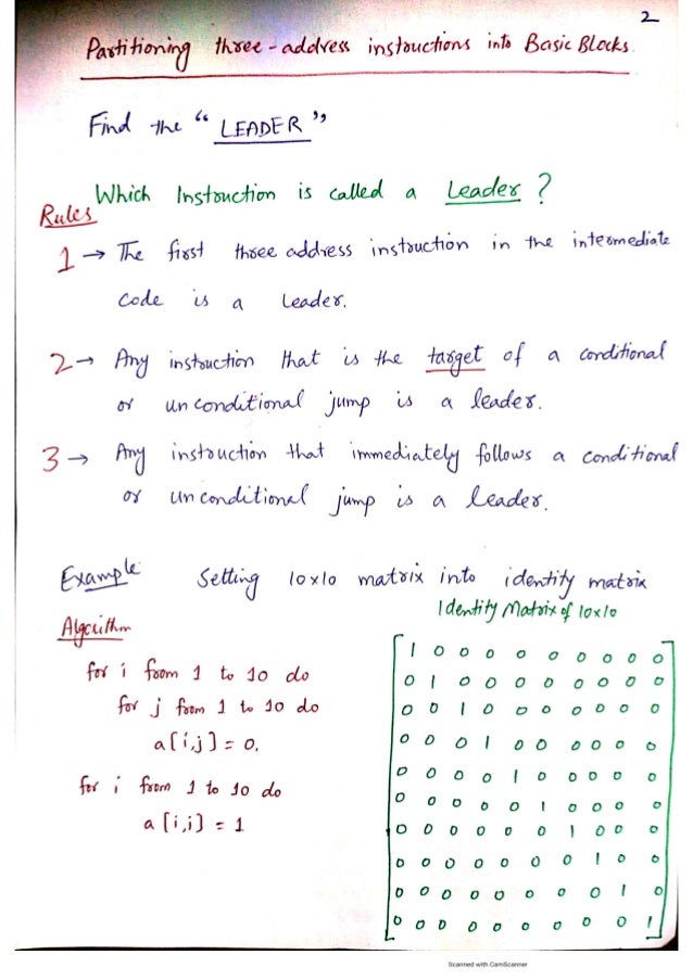 Basic blocks and flow graph in Compiler Construction Basic blocks and flow graph in Compiler Construction