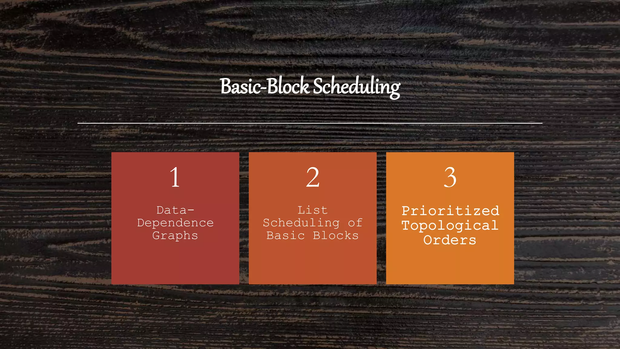 Basic Block Scheduling | PPTX | Databases | Computer Software and Applications